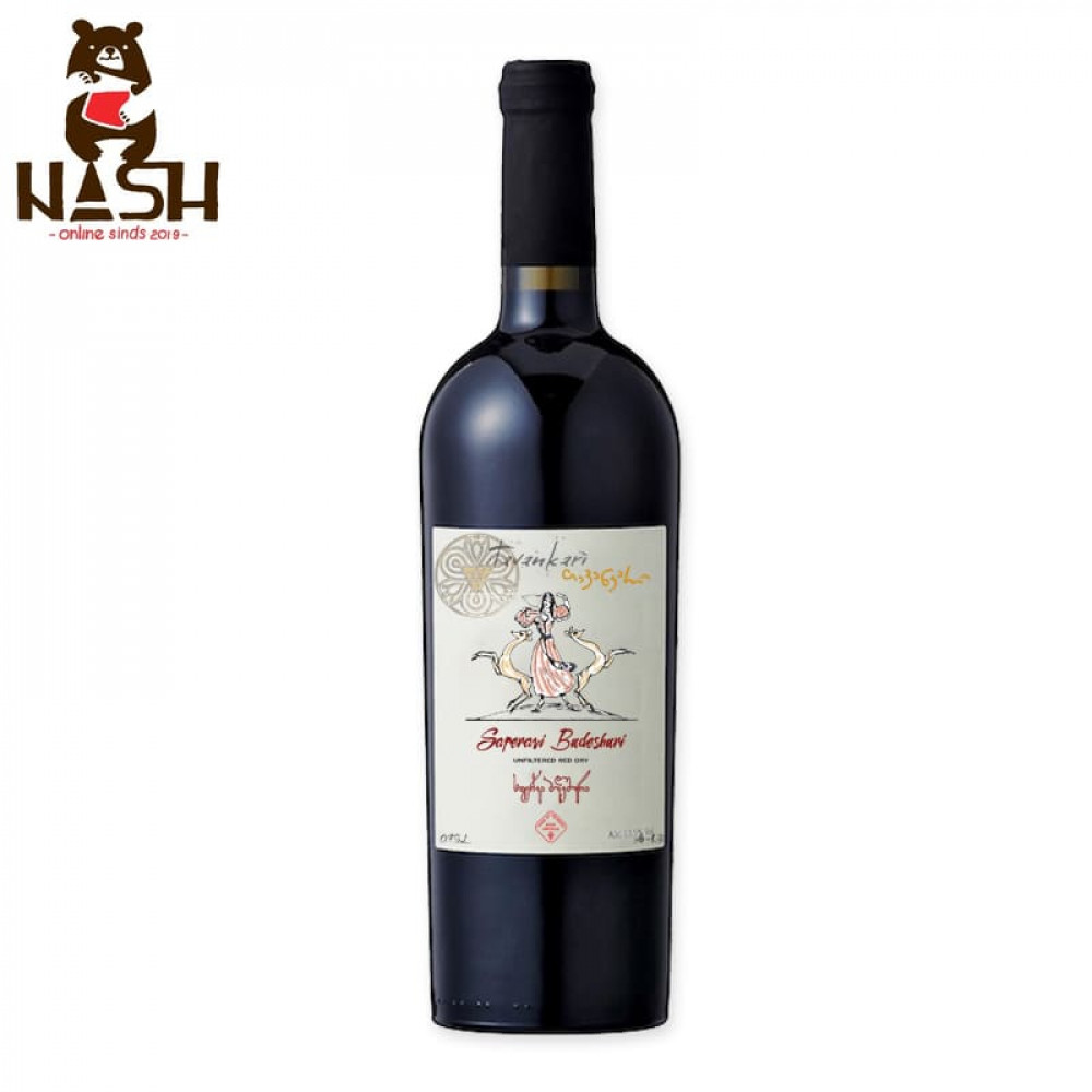 Georgian red dry qvevri wine Tavankari Saperavi Budeshuri buy with ...